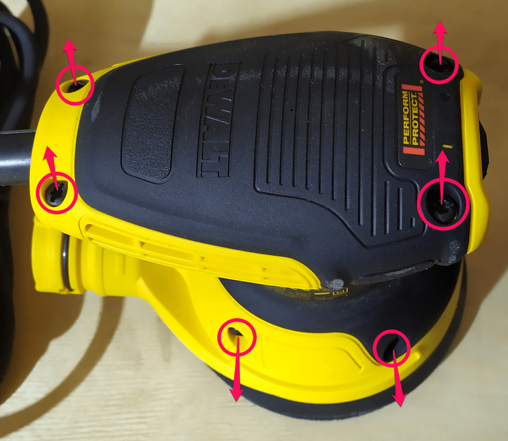 Разборка шлифмашины DeWalt DWE6423-QS. Взрыв-схема и устройство